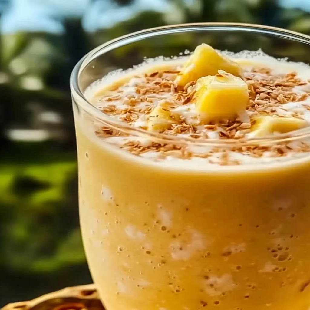 Pineapple Coconut Macadamia Smoothie