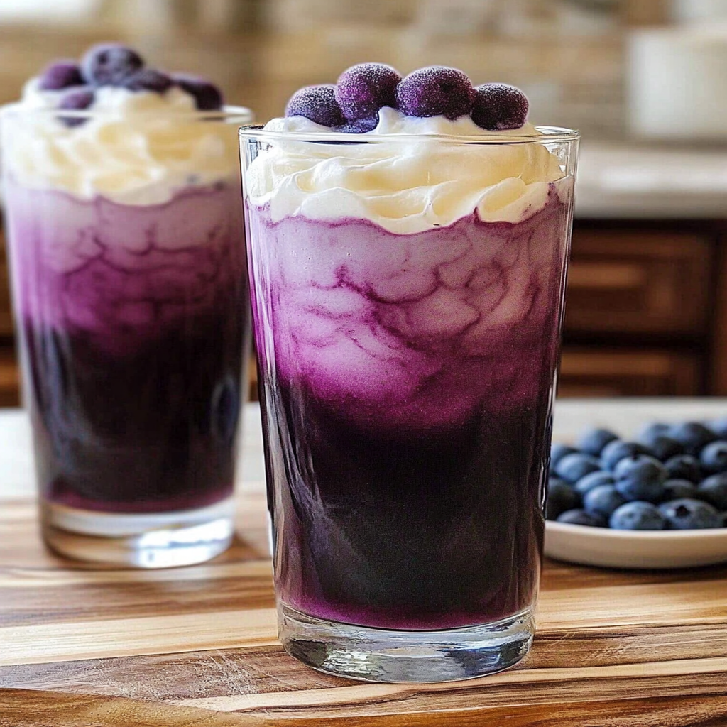 Sugar Free Blueberry Italian Cream Soda