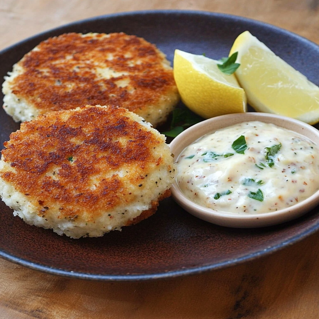 Easy Fish Cakes with Tartar Sauce