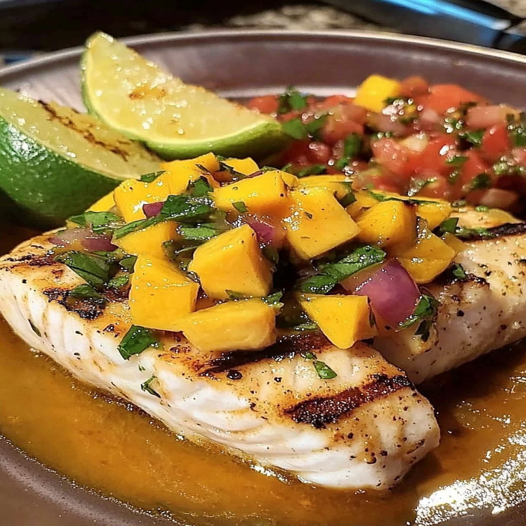 Grilled Fish with Mango Salsa