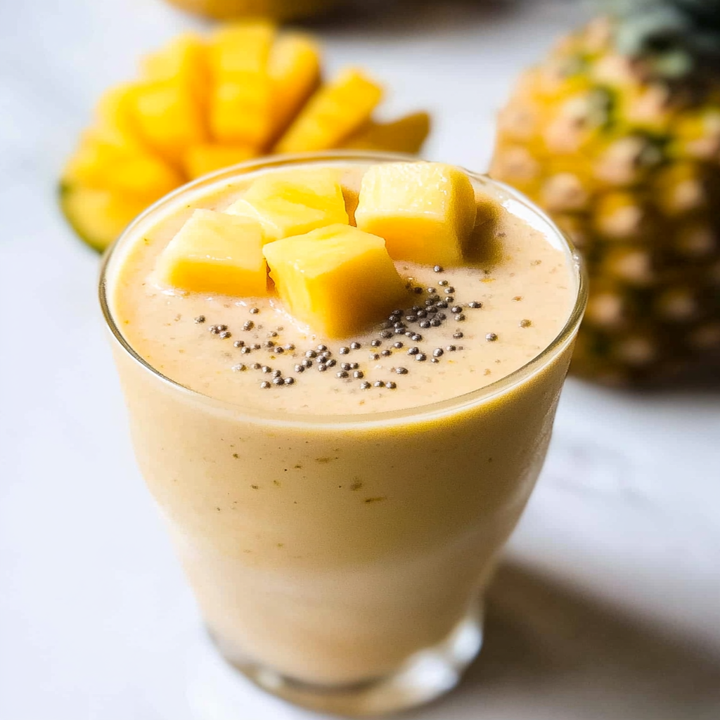 Tropical Mango Pineapple Protein Shake