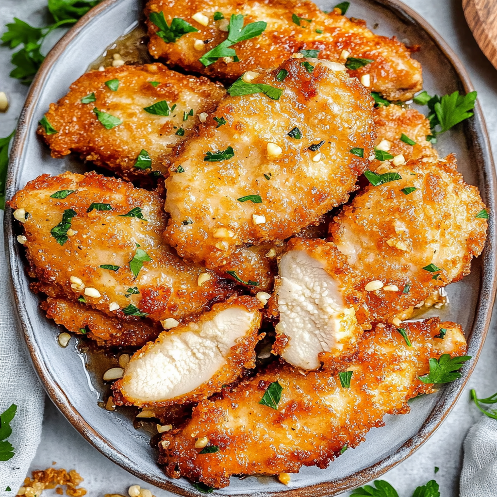 Crispy Garlic Butter Chicken