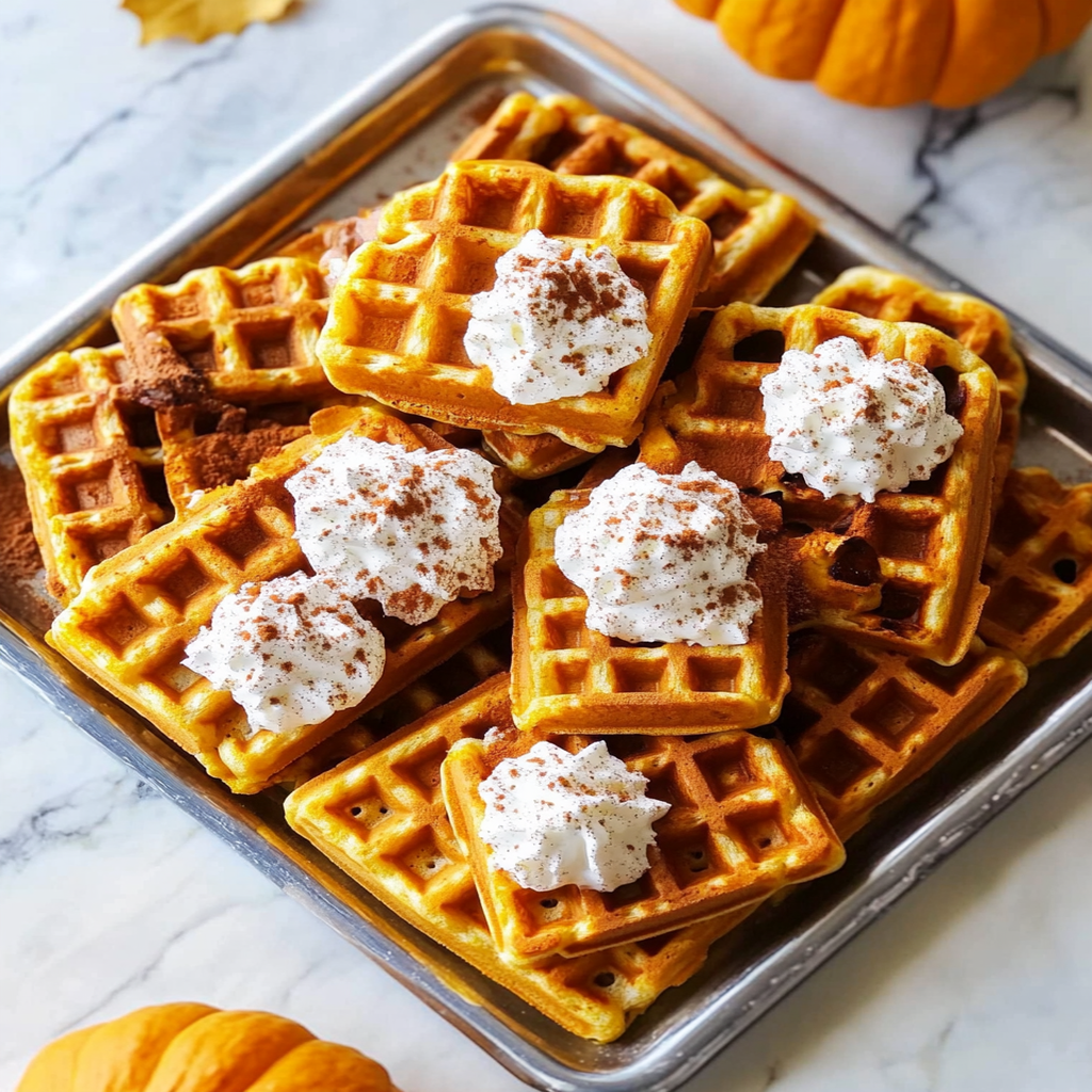 Pumpkin Spice Waffles