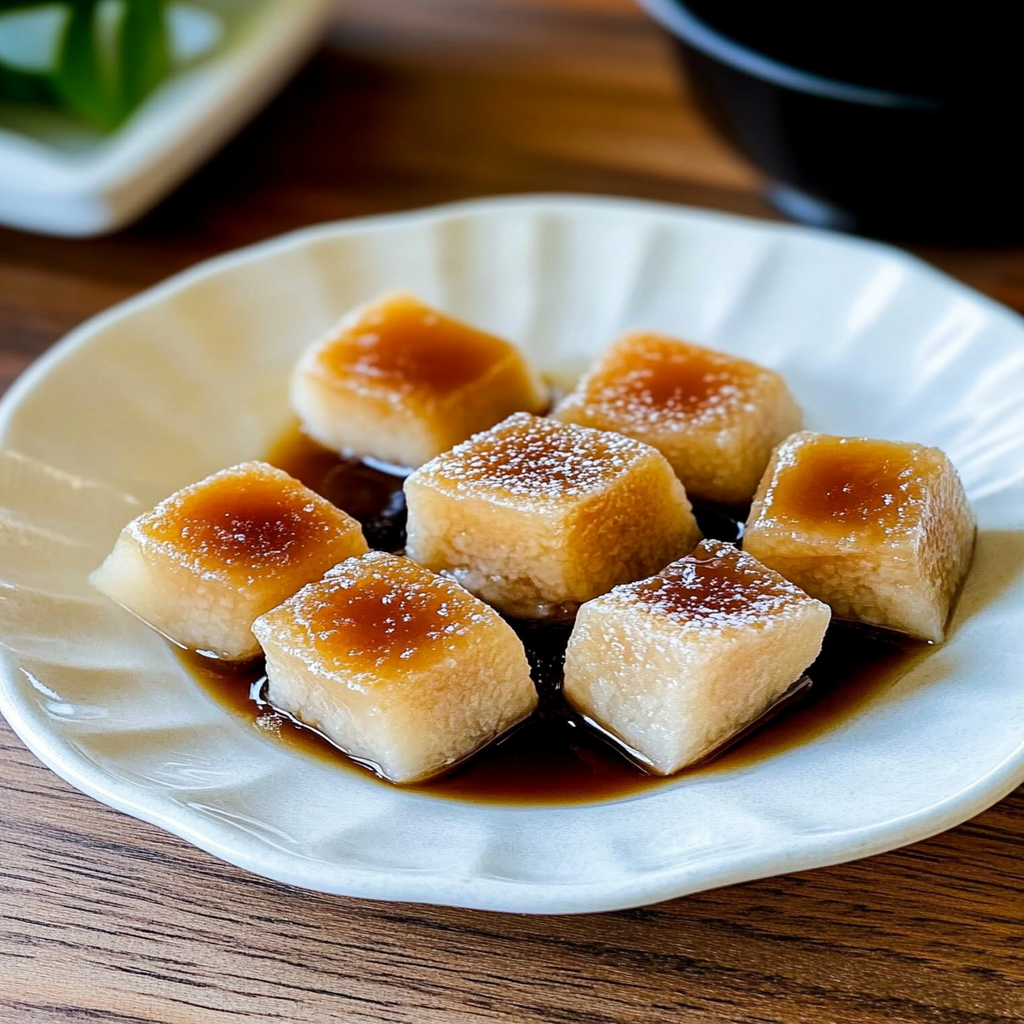 Warabi Mochi (Chewy Jelly Dessert with Kinako)