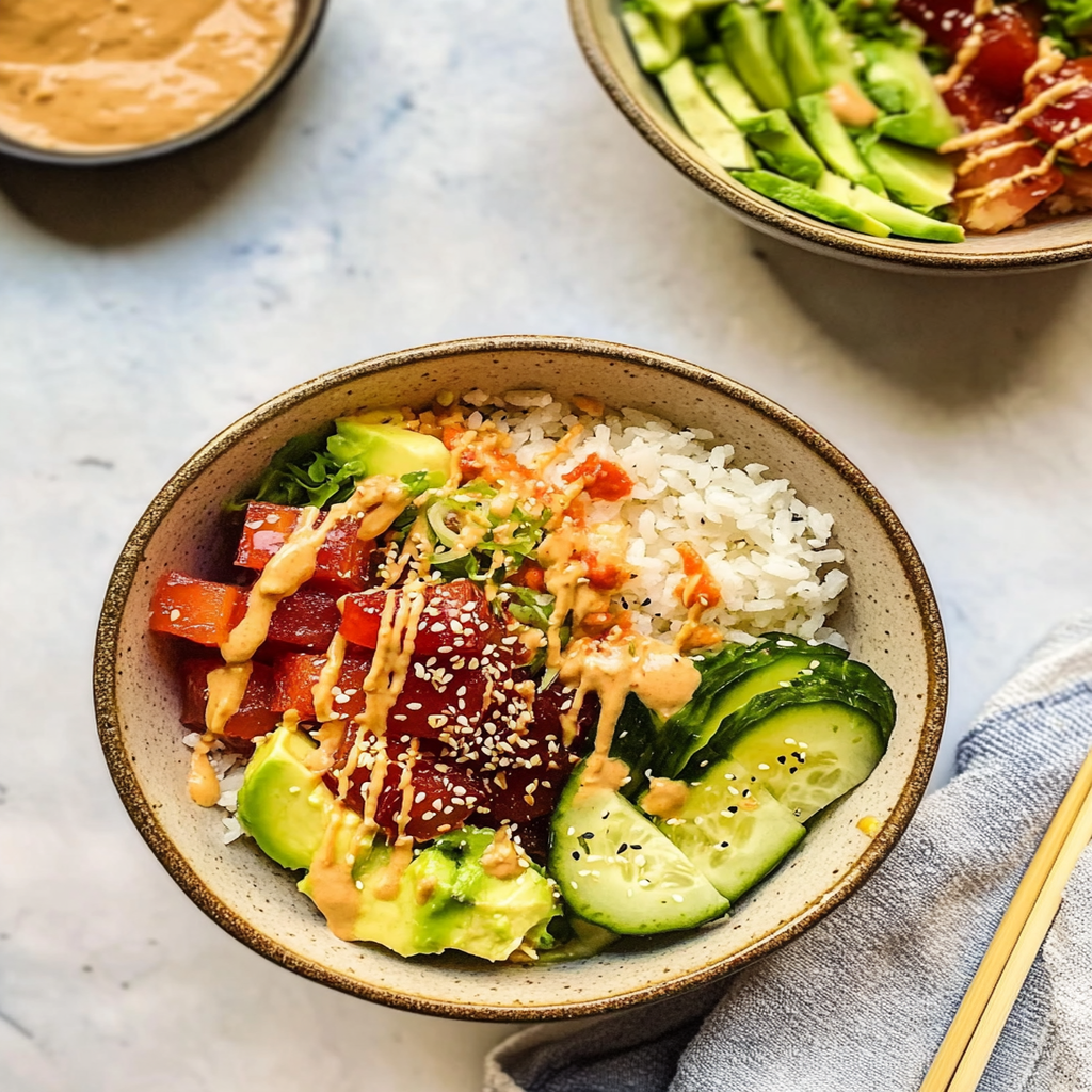 Low-Carb Poke Bowl